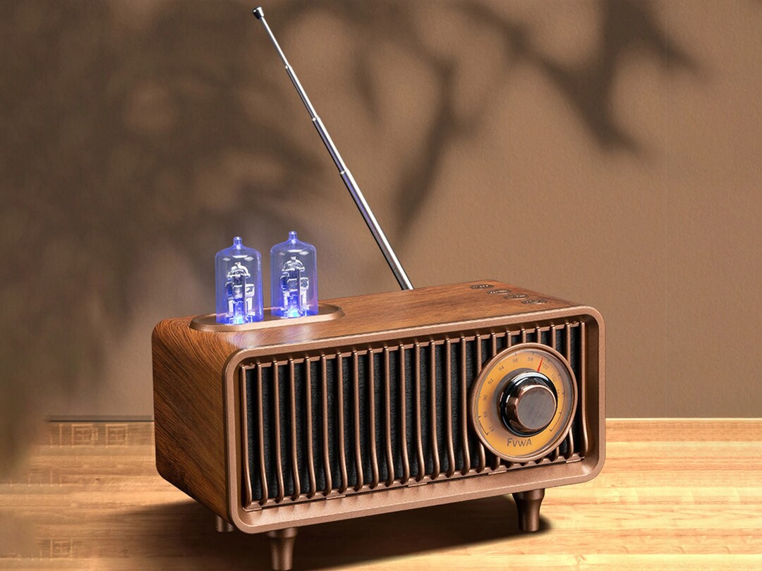 Wireless Bluetooth Speaker With FM Retro Radio Subwoofer Memory Card U ...