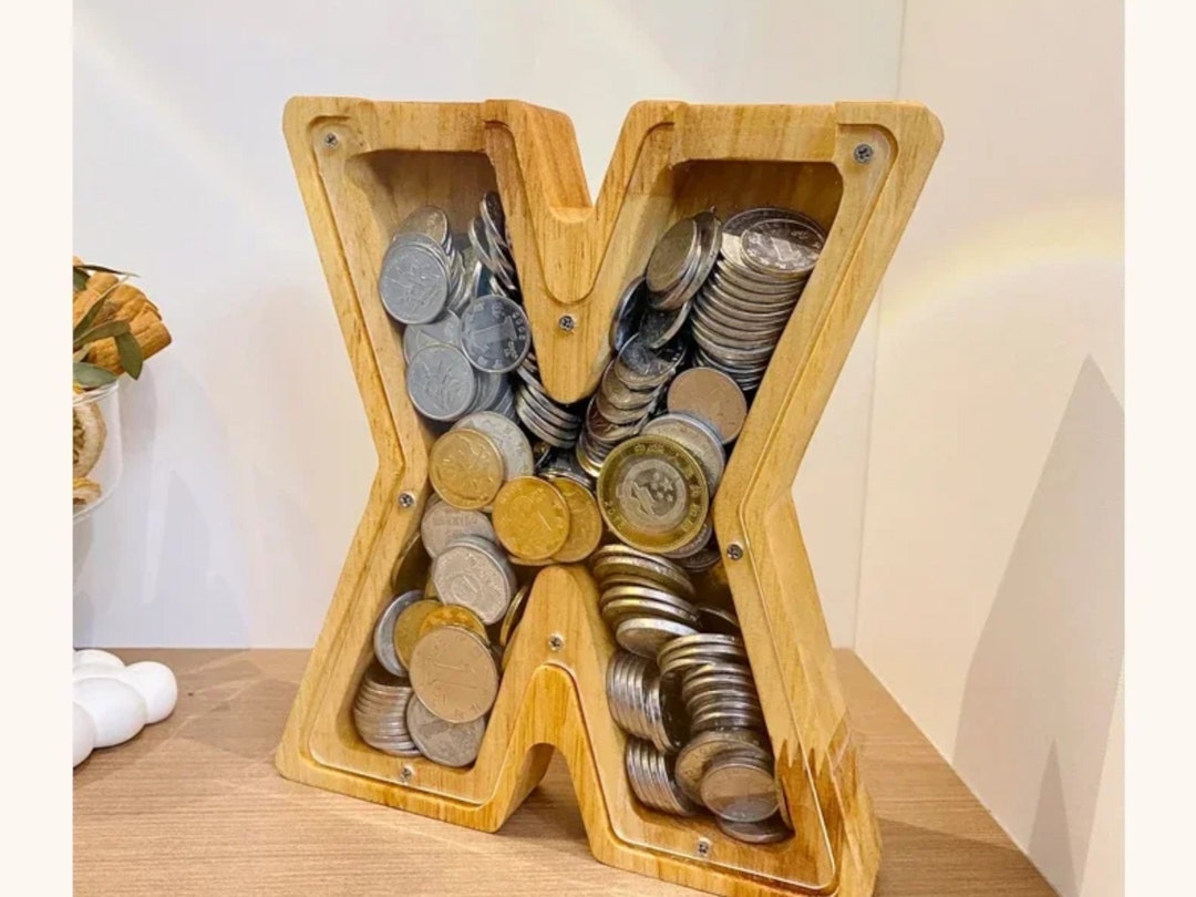 Personalized Wooden Piggy Bank Custom Coin Bank for Christmas Gift ...