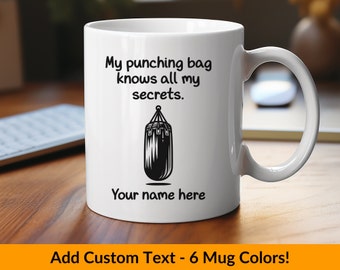 Custom Boxing Gloves Themed Mug Personalized Boxer Gift for Boyfriend ...