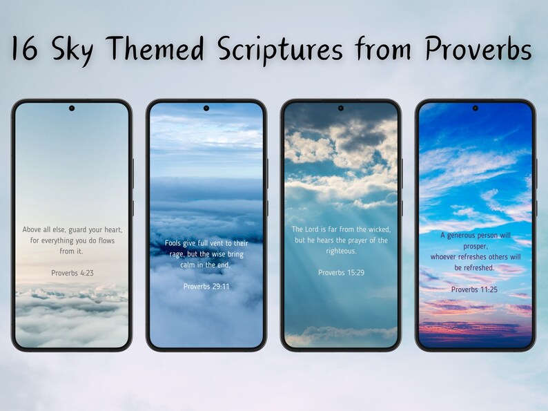 16 Bible Verse Mobile Wallpapers Proverbs - Etsy