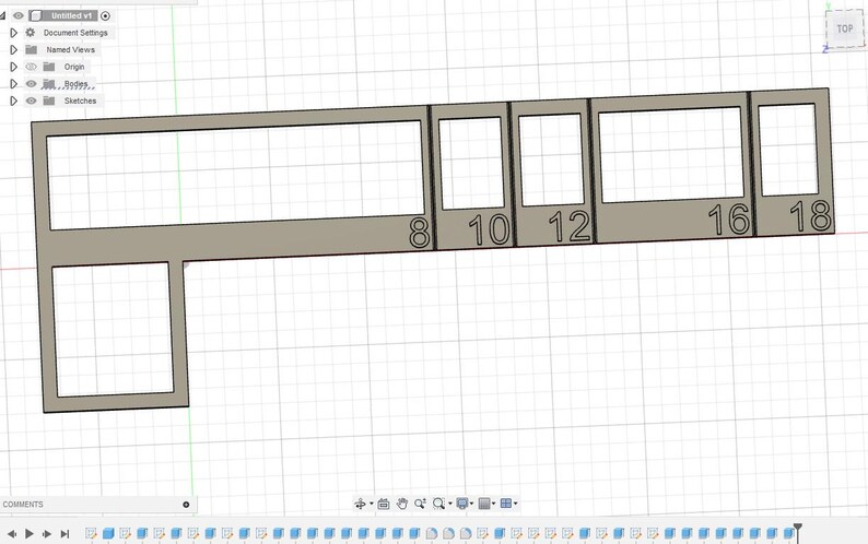 DBM Range Finder Tabletop Ruler for Gaming DBMM / DBR Ruler Template 4 ...