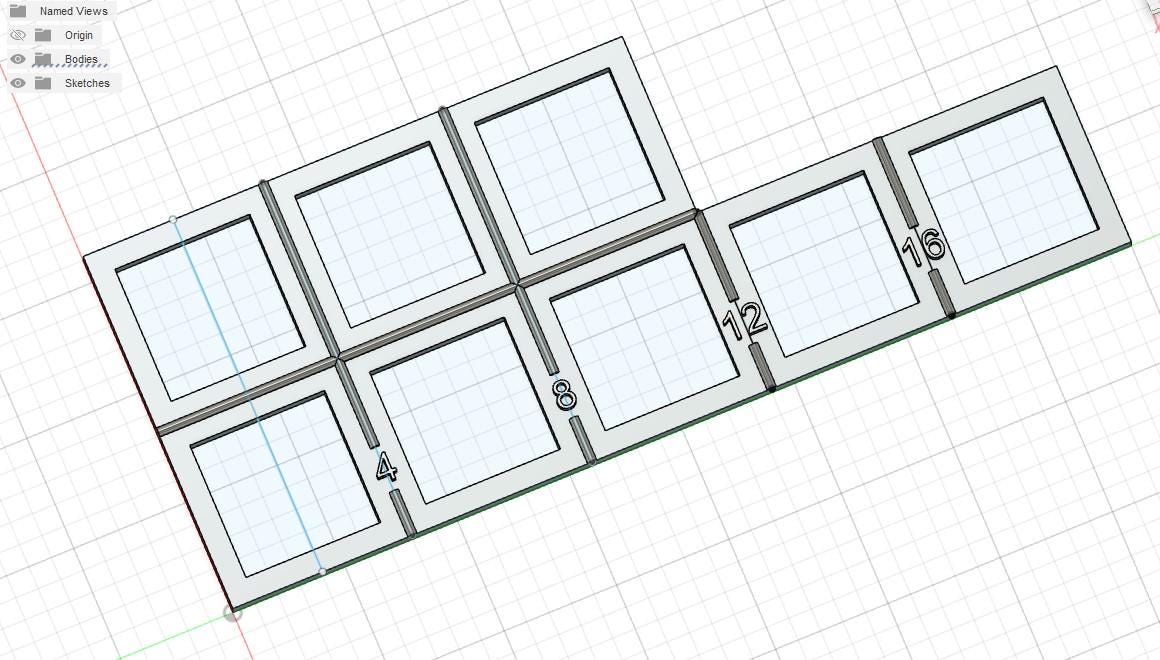 DBM Range Finder Tabletop Ruler for Gaming DBMM / DBR Ruler Template 4 ...