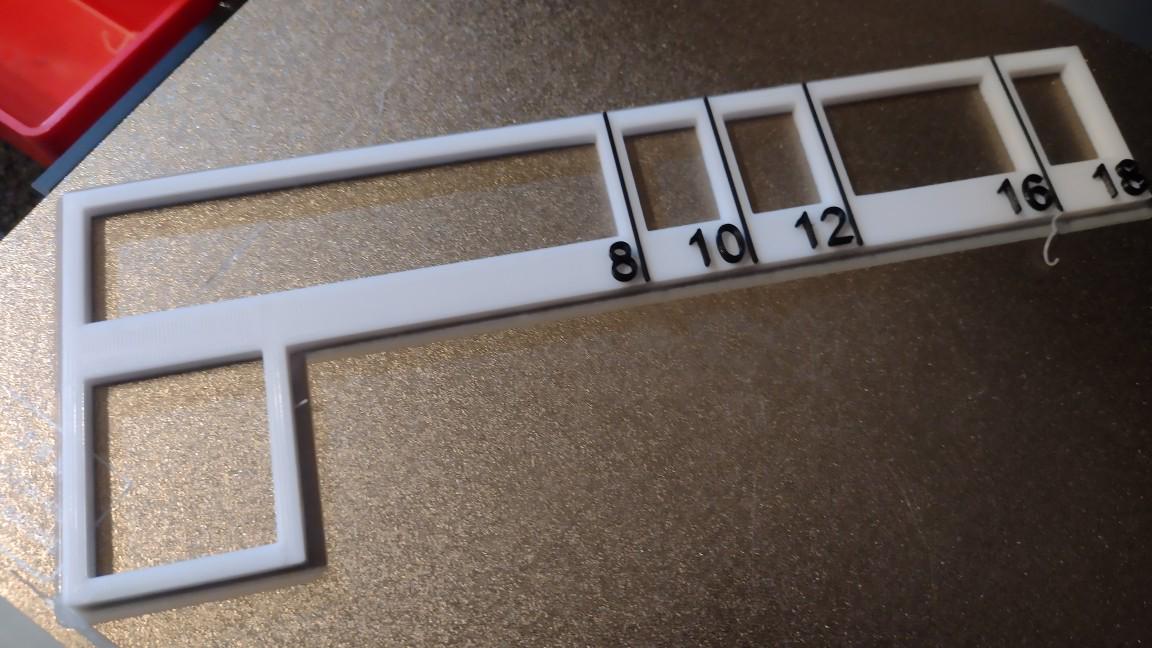 DBM Range Finder Tabletop Ruler for Gaming DBMM / DBR Ruler Template 4 ...