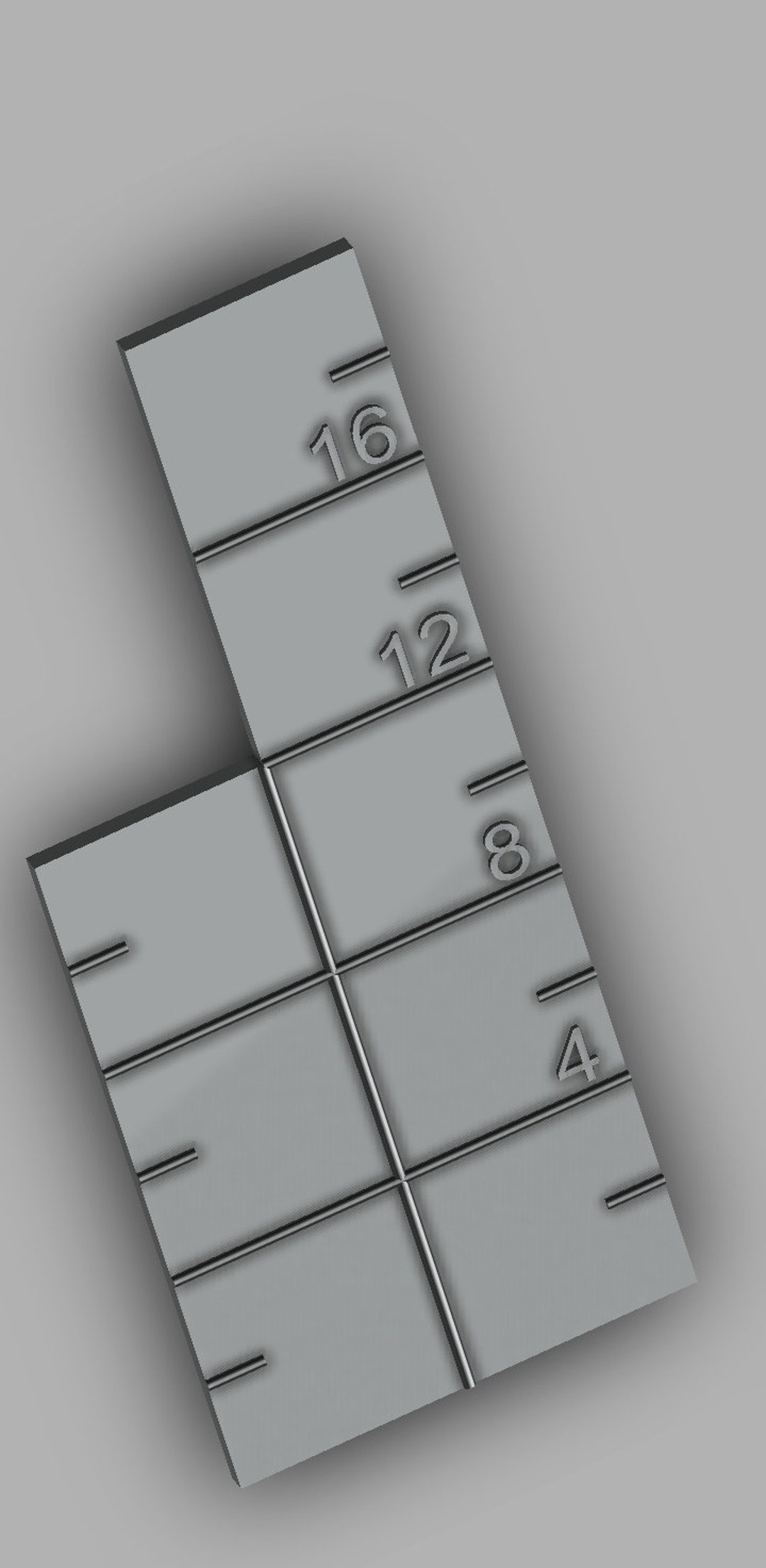 DBM Range Finder Tabletop Ruler for Gaming DBMM / DBR Ruler Template 4 ...