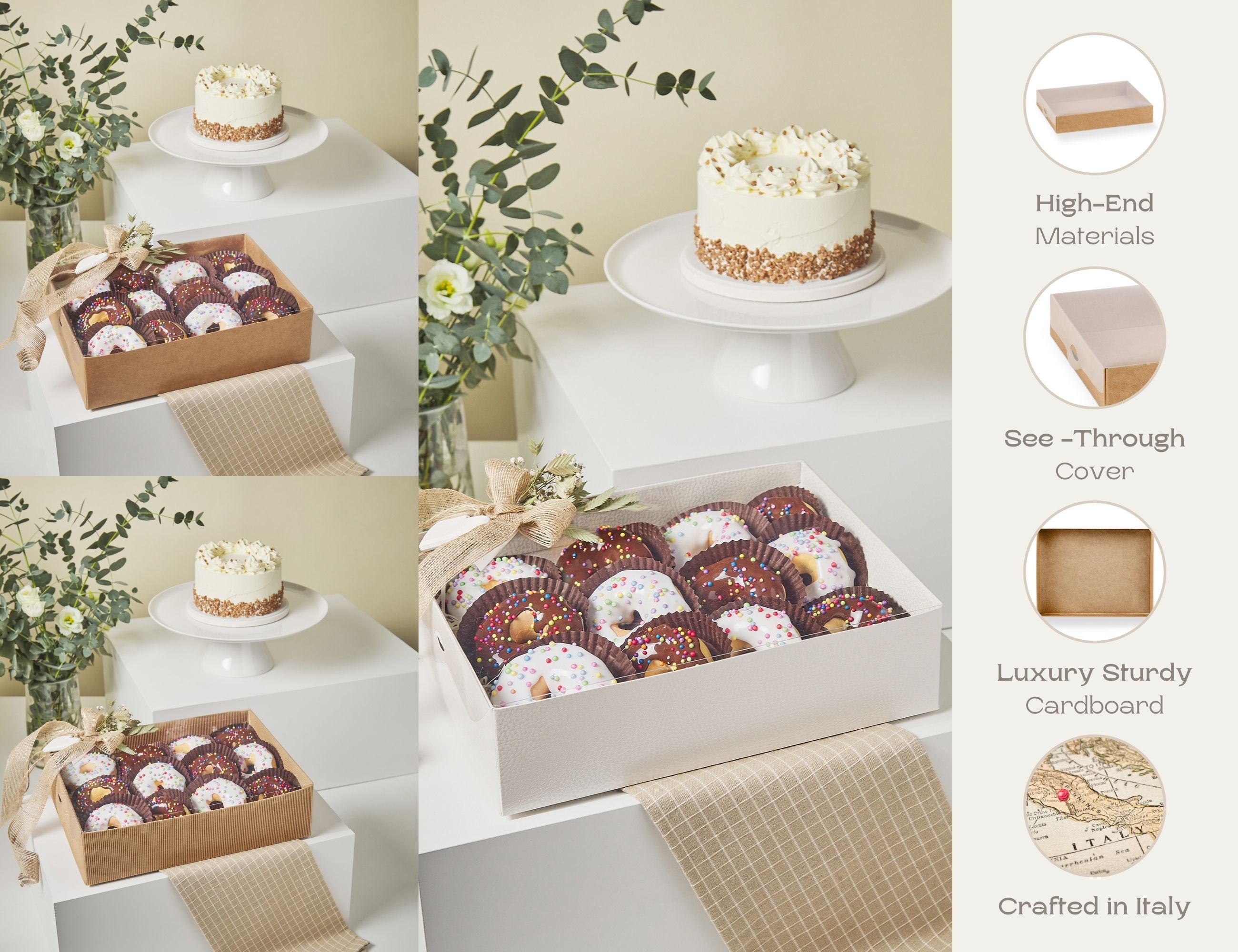 10 Bakery Treat Boxes With Window – Cookie, Muffin, Donut Container - Etsy