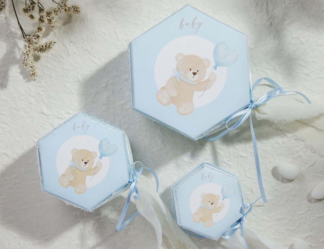 Set of 40 Hexagonal Small Favor Boxes - Ideal for Party Favor Boxes and ...