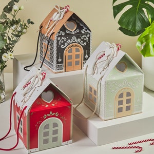 Pack of 5 House Shaped Gift Boxes (7.87 X 7.87 X 7.08 Inch) - Mansion ...