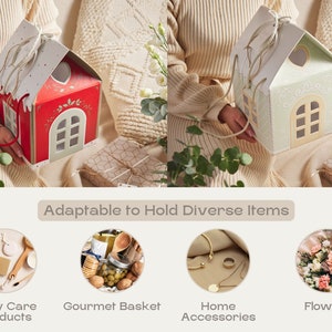 Pack of 5 House Shaped Gift Boxes (7.87 X 7.87 X 7.08 Inch) - Mansion ...