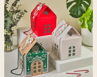 Pack of 5 House Shaped Gift Boxes 7.87 X 7.87 X 7.08 Inch Mansion Boxes ...