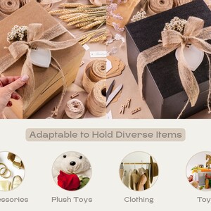 Pack of 10 Gift Boxes for Presents (7.87 X 7.87 X 7.08 Inch) - Ideal ...