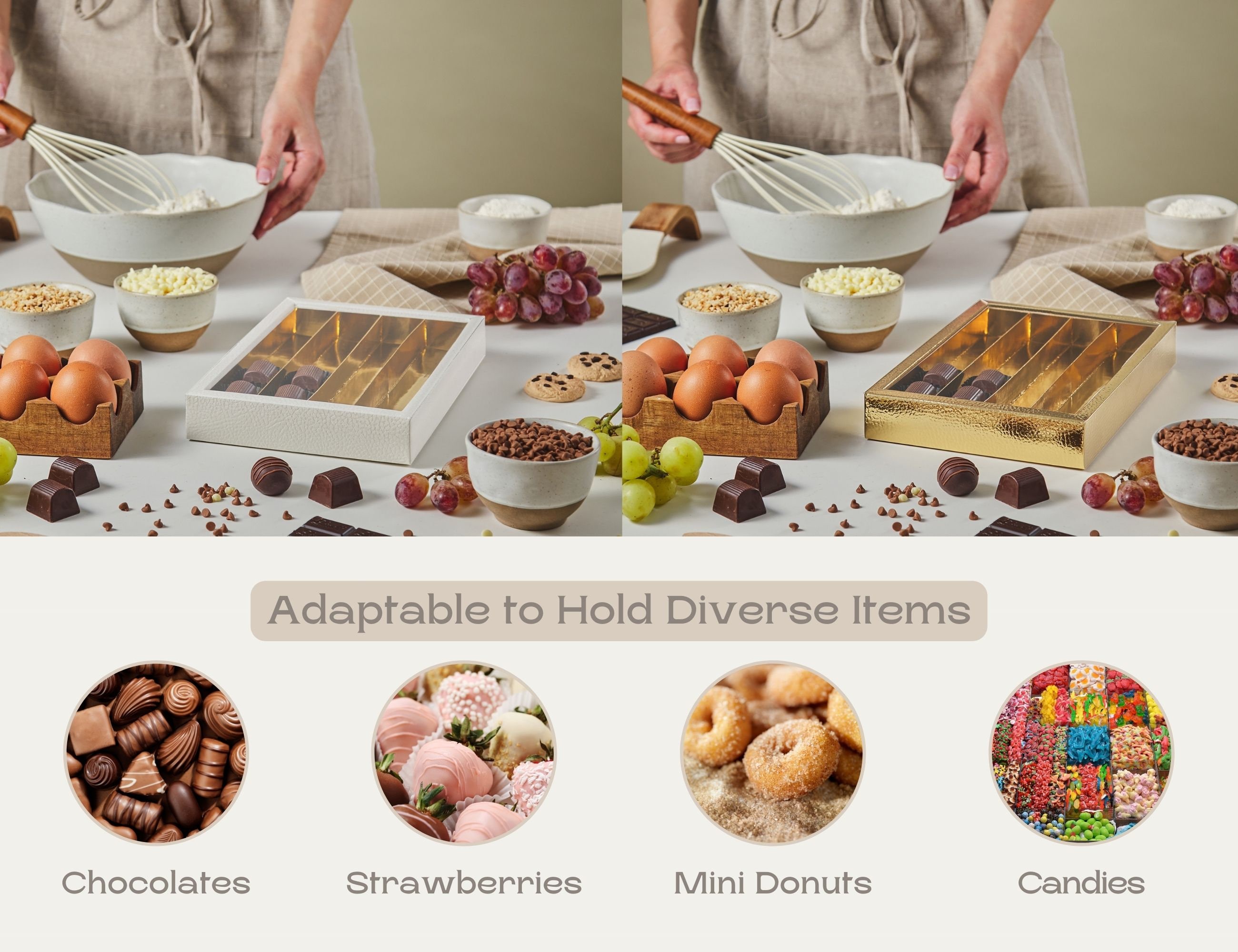Pack of 10 Truffle Boxes - Ideal for Boxes for Chocolates, Truffles ...