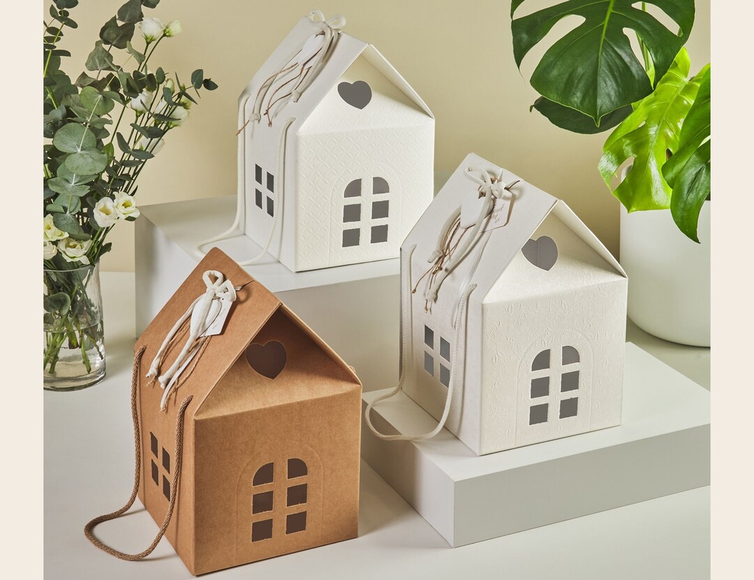 Pack of 5 House Shaped Gift Boxes (7.87 X 7.87 X 7.08 Inch) - Mansion ...
