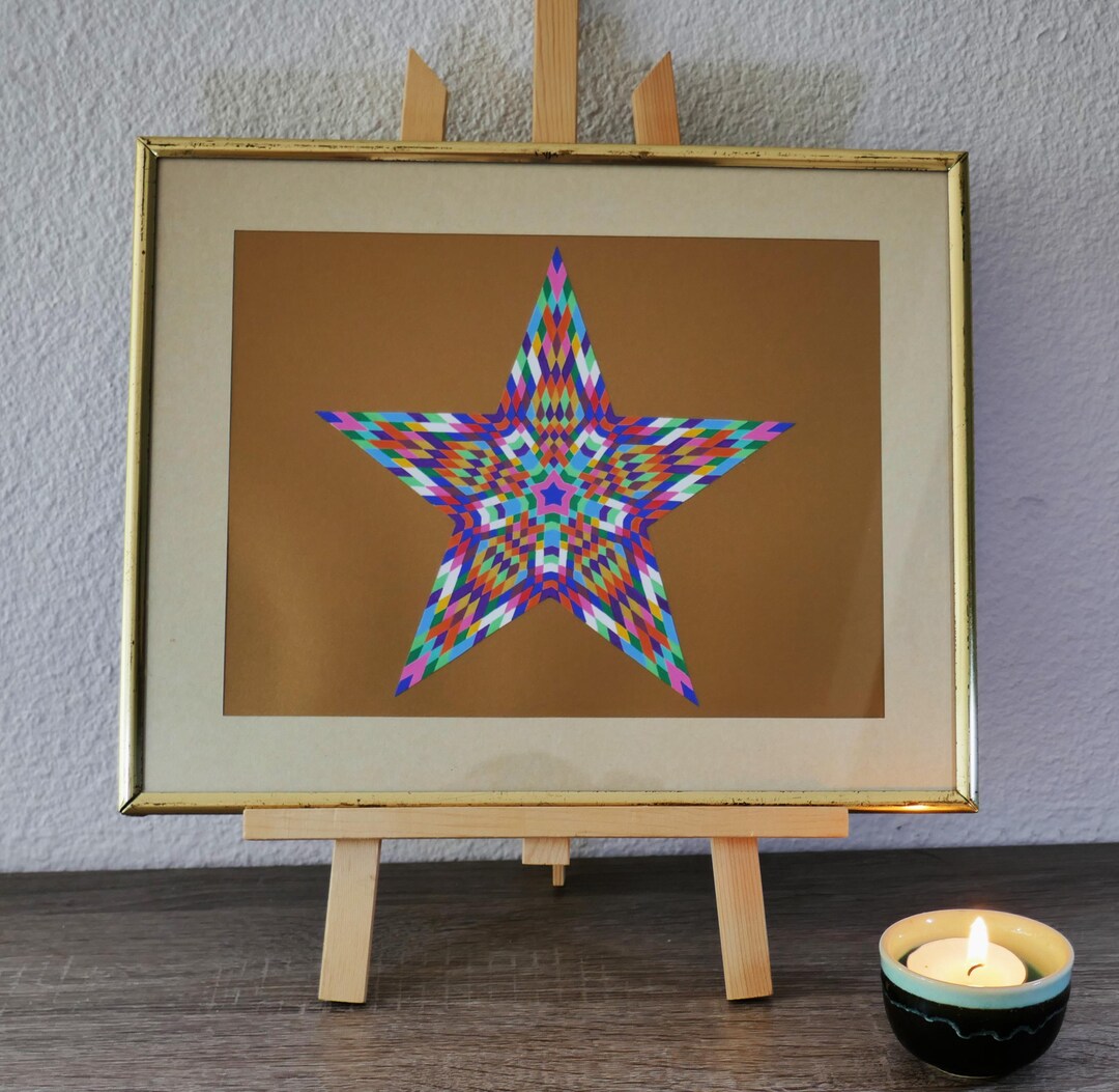 Vibrating Mandala Painting, Hand Painted. Acrylic Painting, Wall Art ...