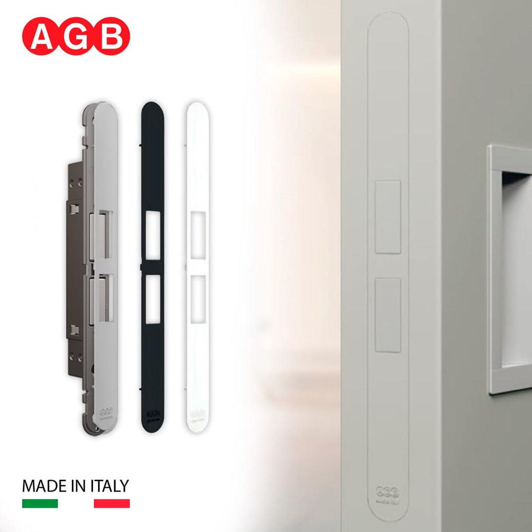 AGB Touch Mortise Silent Magnetic Door Latch – Black, White, Gray – Passage Function ...