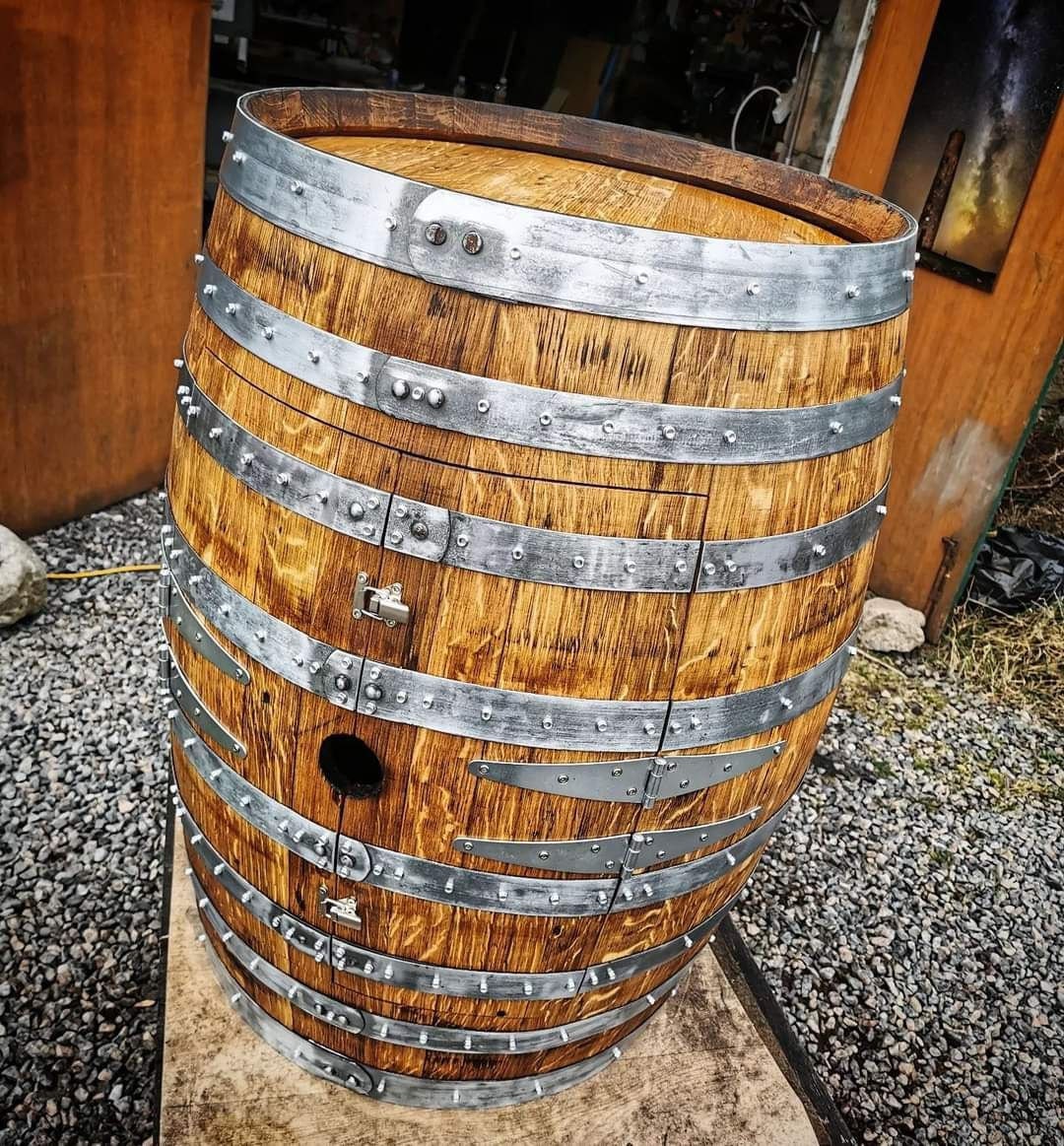 Handmade Bourbon Barrel Cabinet Whisky Beer Wine Store Cabinets Wooden ...