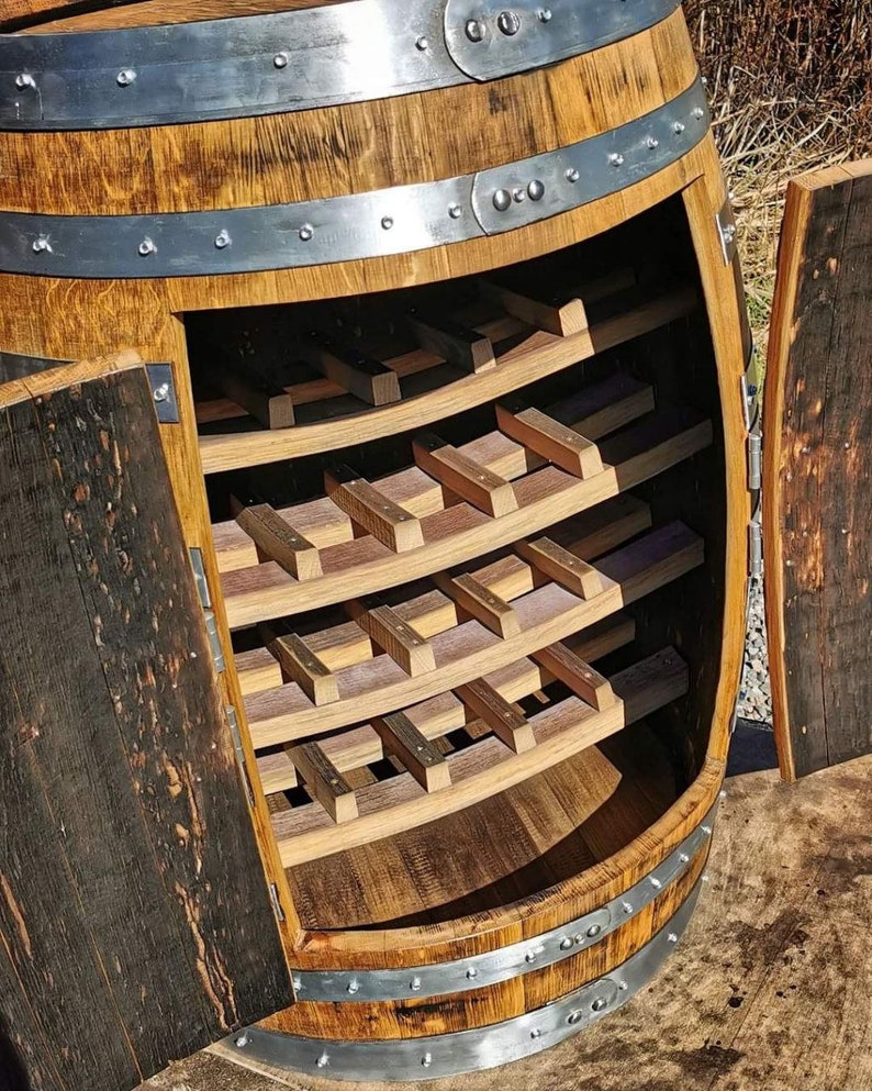 Handmade Bourbon Barrel Cabinet Whisky Beer Wine Store Cabinets Wooden ...