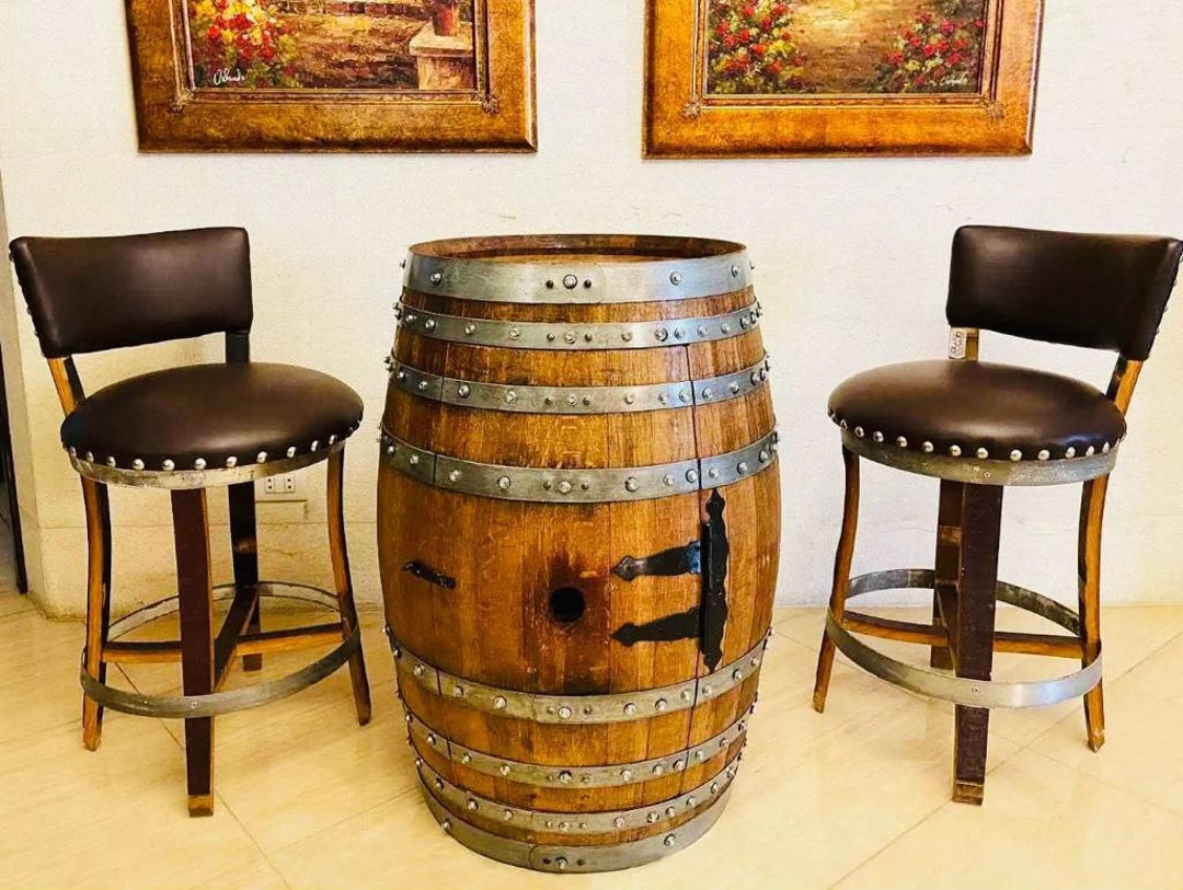 Handmade Oak Wood Whisky Barrel Cabinets Beer Barrel Wine Barrel Unique ...