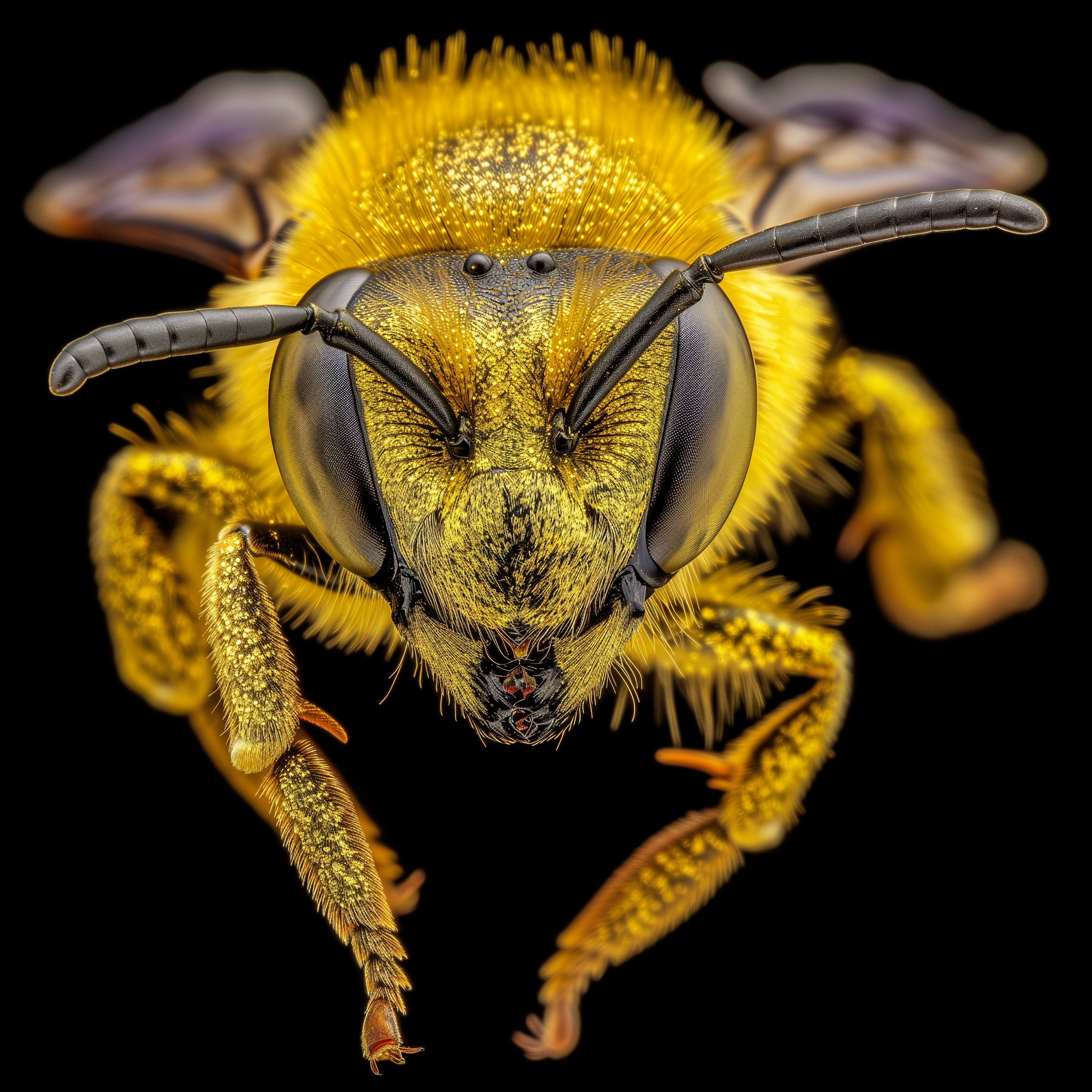 Golden Queen Bee Print, Macro Bee Photo, Nature Photography Decor ...