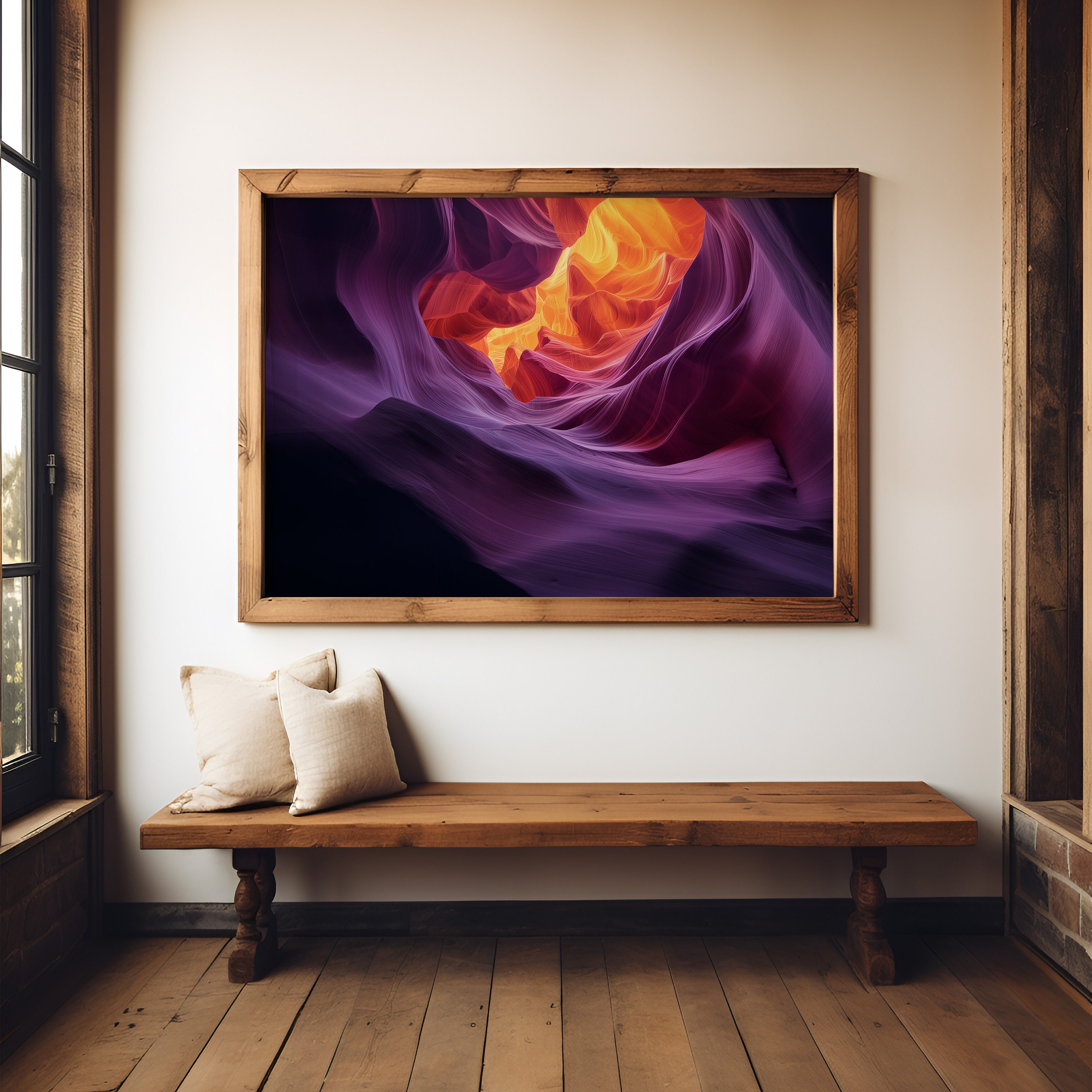 Antelope Canyon Vibrant High-res Outdoor Photography Print, Perfect ...