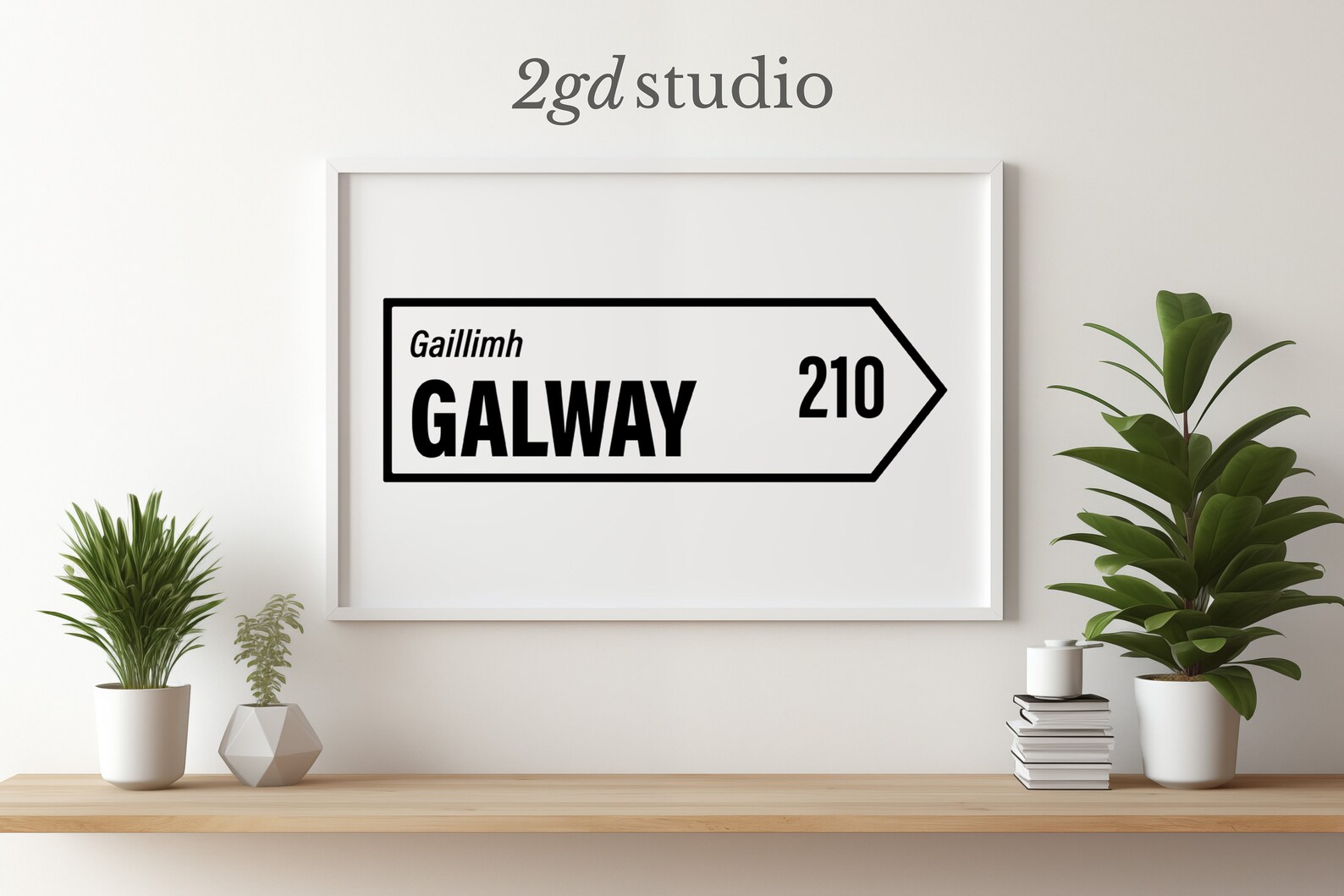 Galway Custom Road Sign - Digital Artwork Print - A4 - Etsy