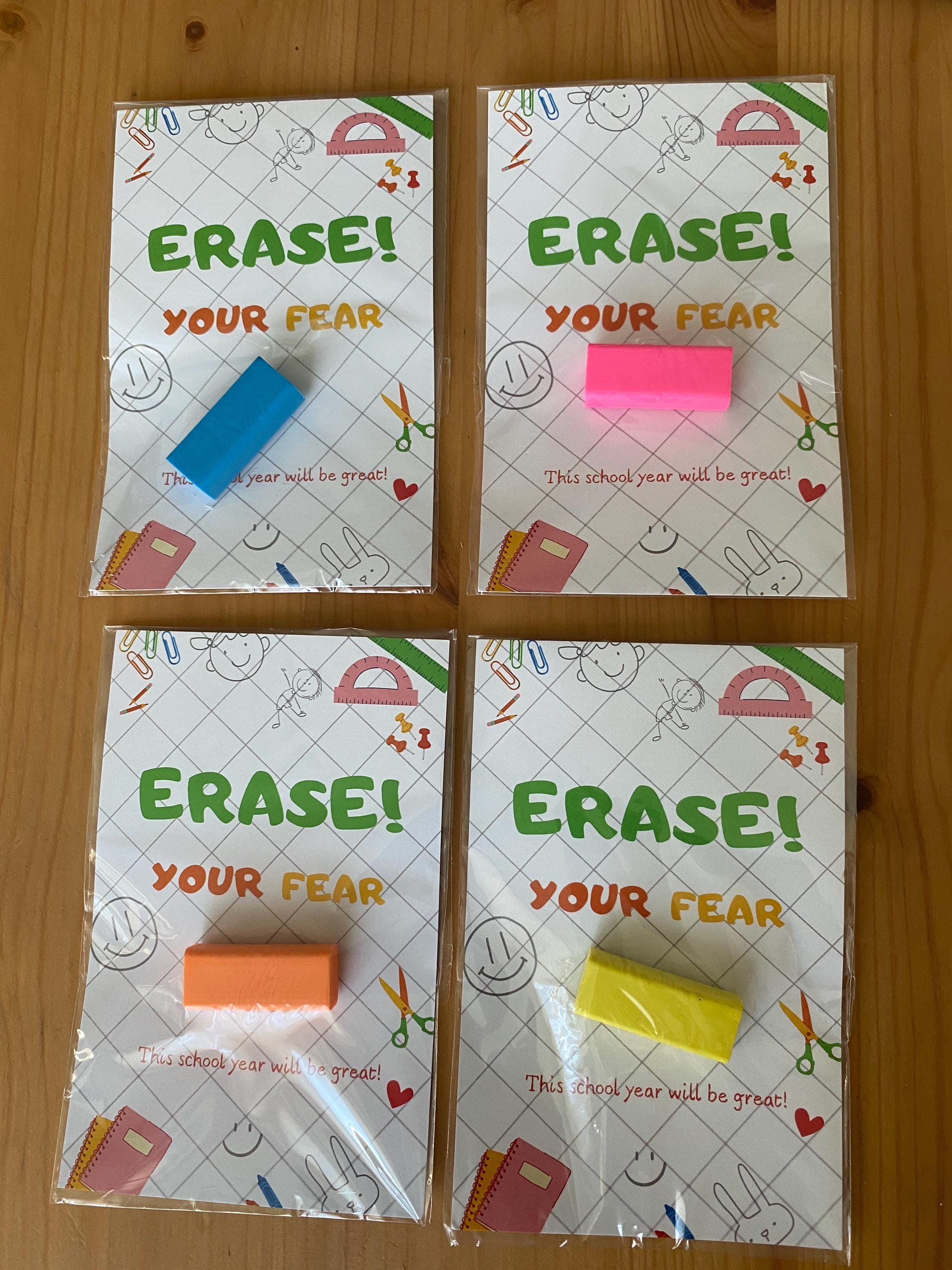 Unique Back to School Gifts for Kids, Students | Erase Your Fear Card ...