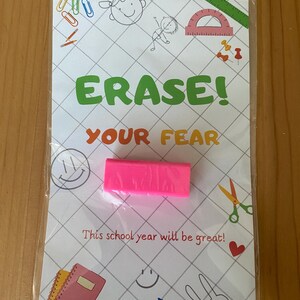 Unique Back to School Gifts for Kids, Students | Erase Your Fear Card ...