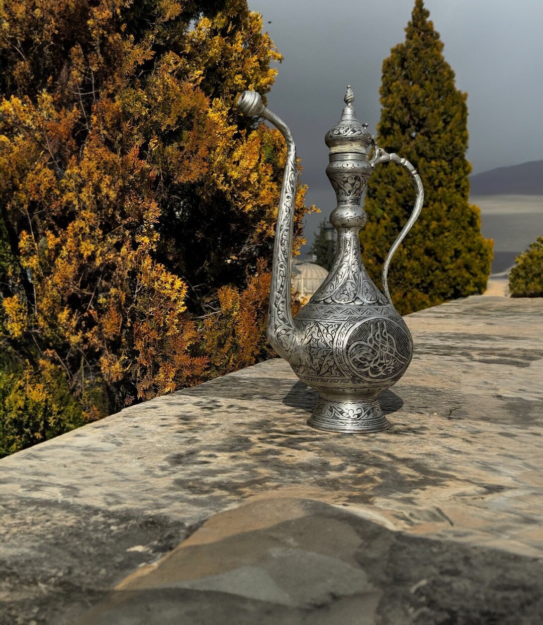 Turkish Ibrik Handcrafted Patterned Copper Ibrik , Traces of ...