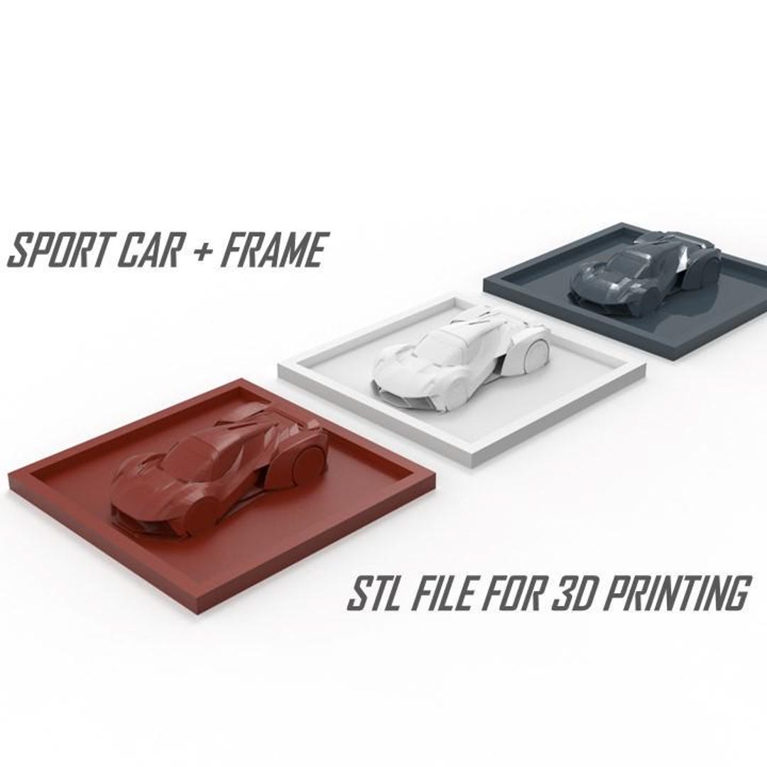 Sport Car, Doll Car, 3D Car, Wall Frame Car, 3D Print Car, Free Change ...