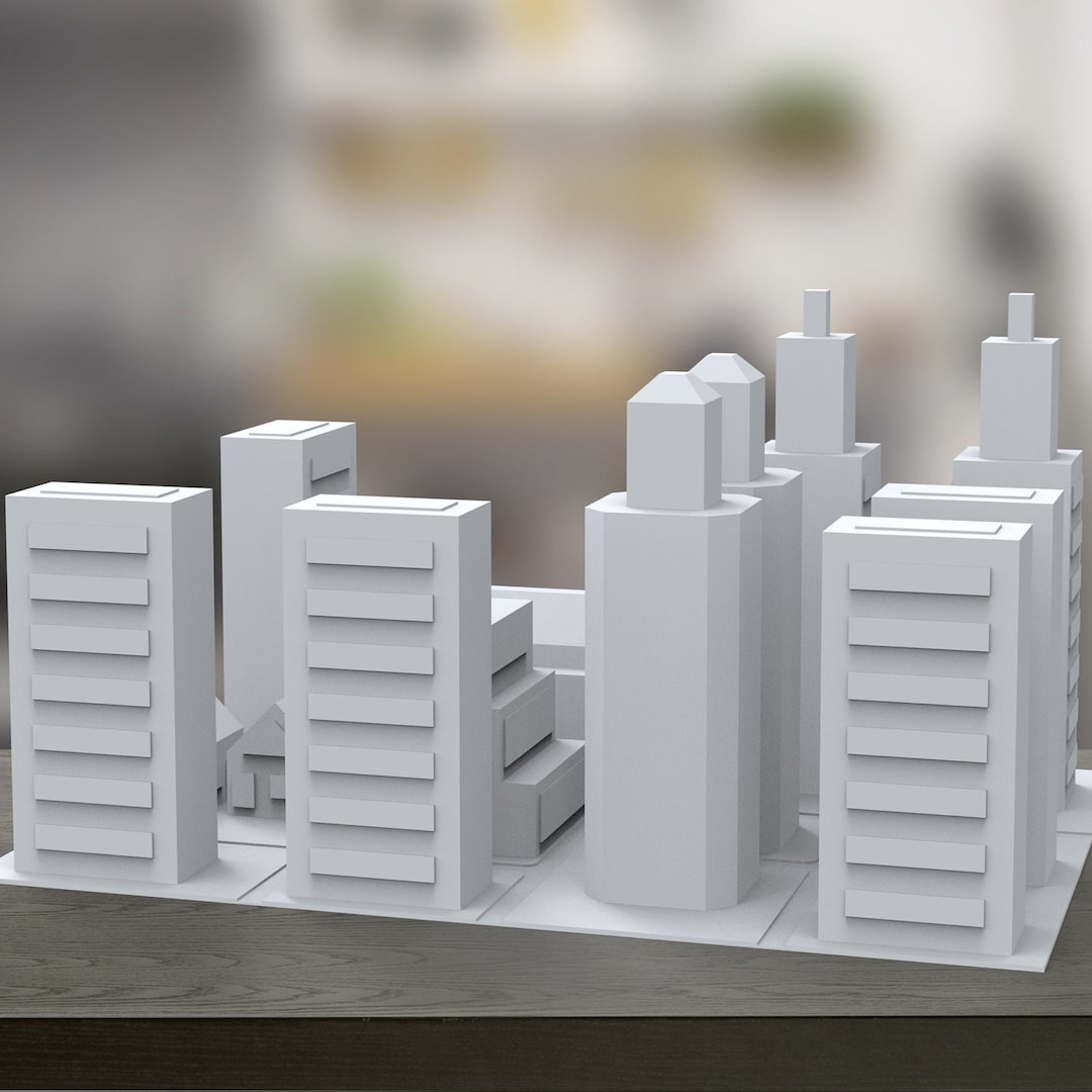 3D Papercraft City, Dollhouse Building, 3d City, Building City ...
