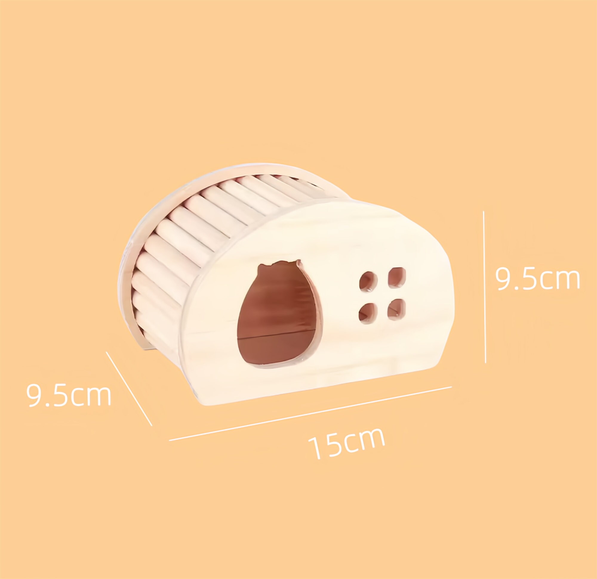 Hamster Wooden Hideout,hamster House Decoration,hamster Wooden House ...