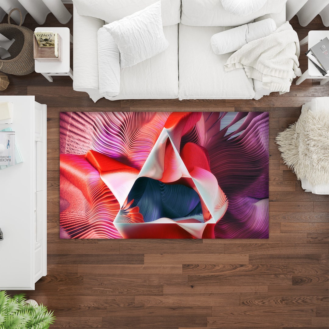 Triangle Design, Modern Rug, Unique, Contemporary Rug, Livingroom Rug ...