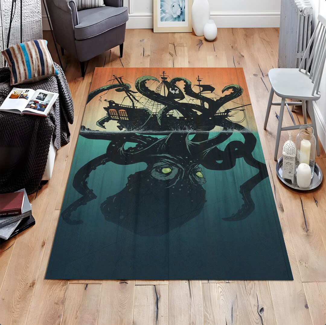 Octopus Pattern, Octopus Rug, Octopus Design, Animals Rug, Decorative ...