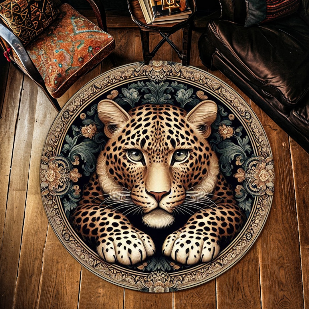 Tiger Rug,tiger Pattern Rugs,round Tiger Rug,round Rug,animal Rug,cool ...