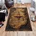 Map Design Rug, World Map Rug, Vintage Map Design Rug, Explorer Rug ...
