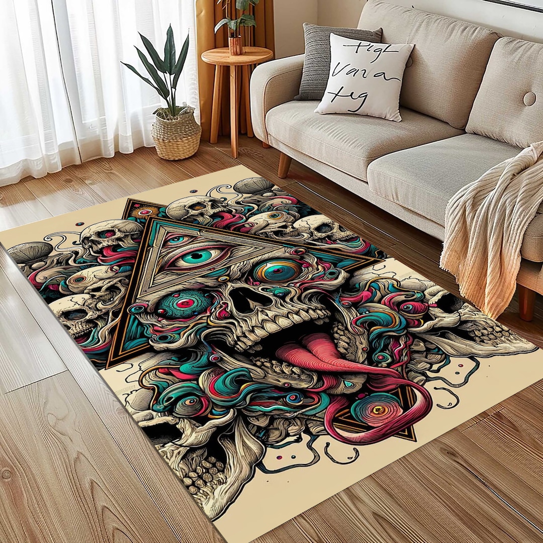 Eye, Eyes Rug,masonic Rug,horus Eye Rug,skull Design Rug,horror Rug ...