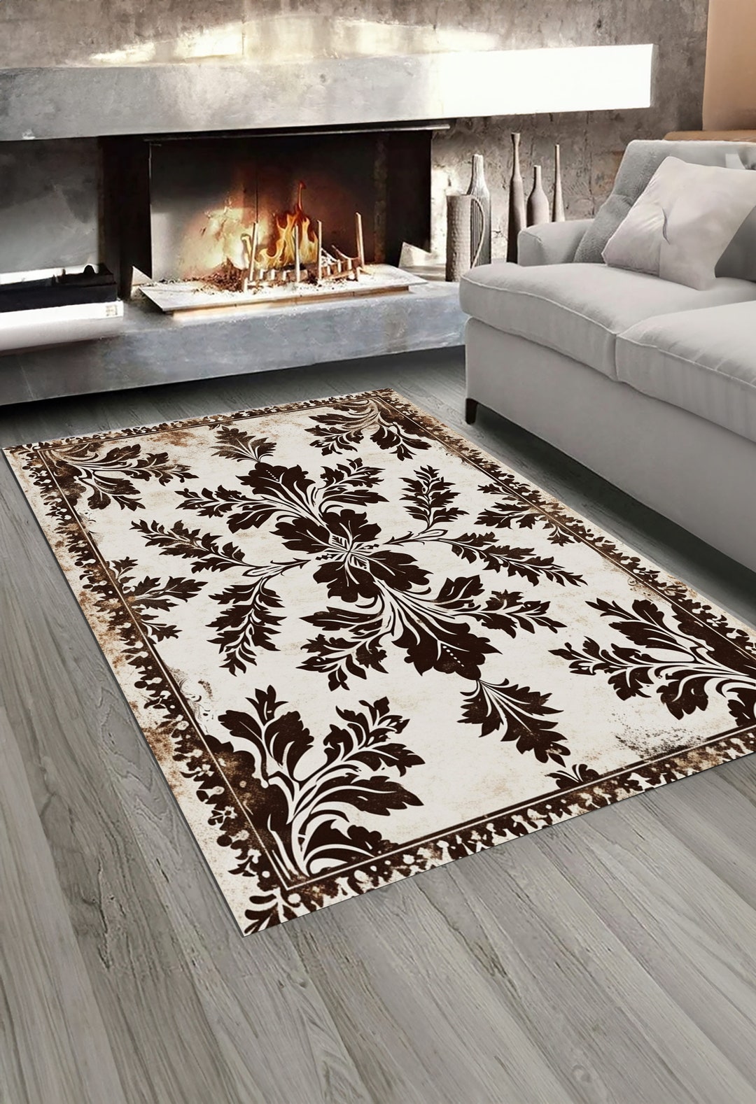 Batik Design Rug, Traditional Rug, Cultural Rug, Bohemian Rug, Ethnic ...