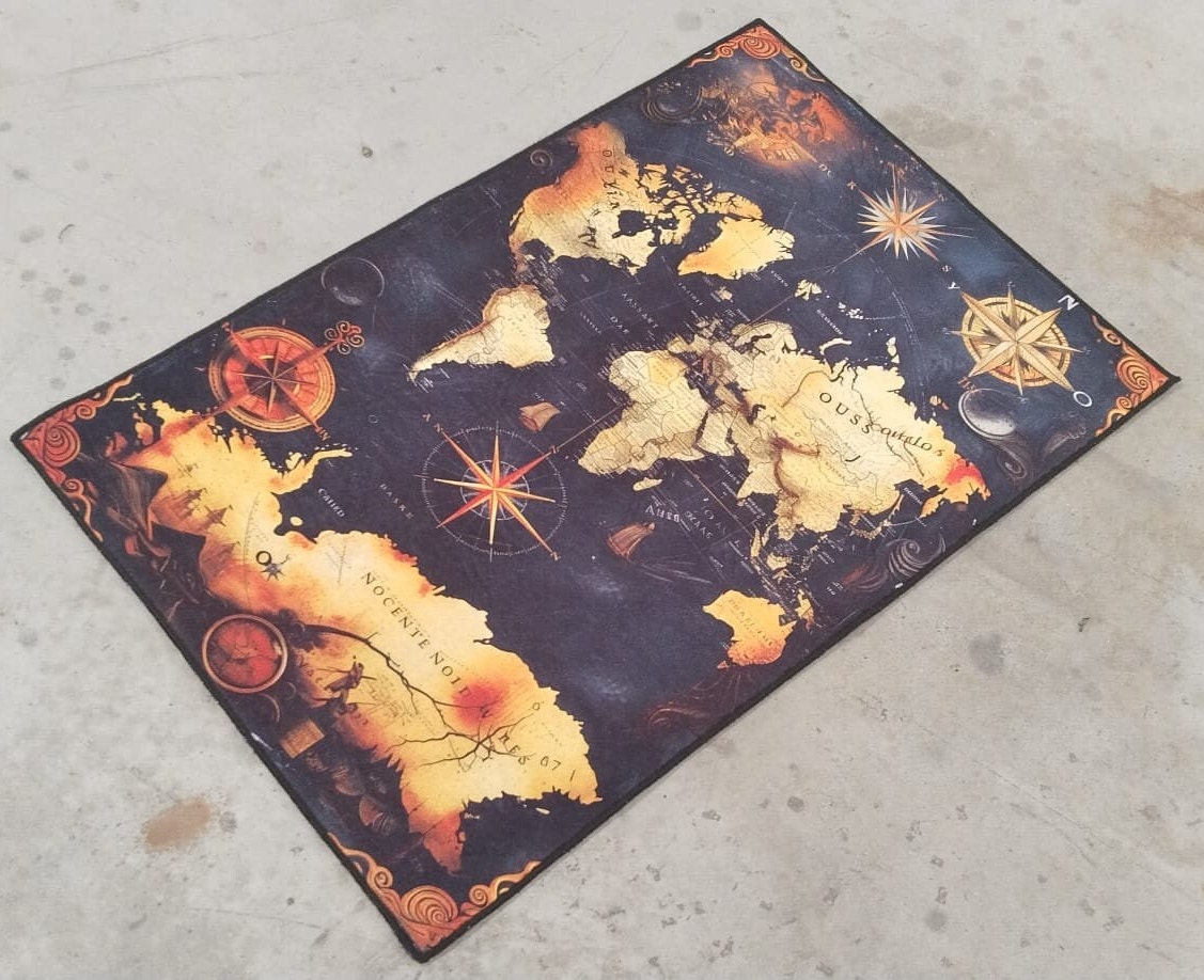 Map Design Rug,world Map Rug,vintage Map Design Rug,explorer Rug ...