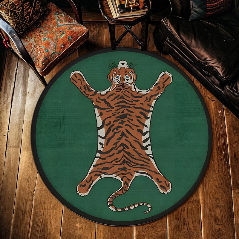 Tiger Rug - Etsy