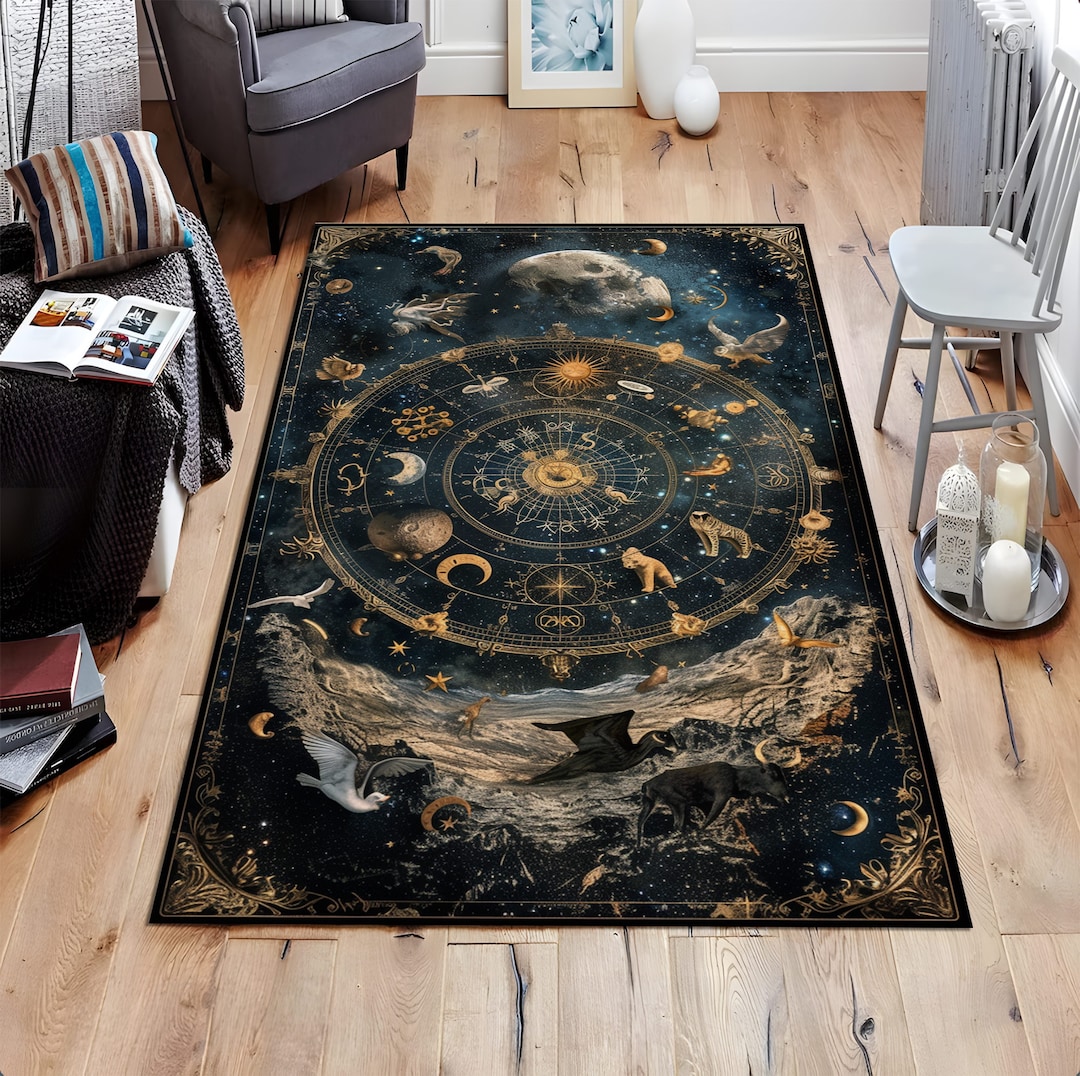 Astrology Design,tarot Rug,zodiac Rug,celestial Rug,contemporary Rug ...