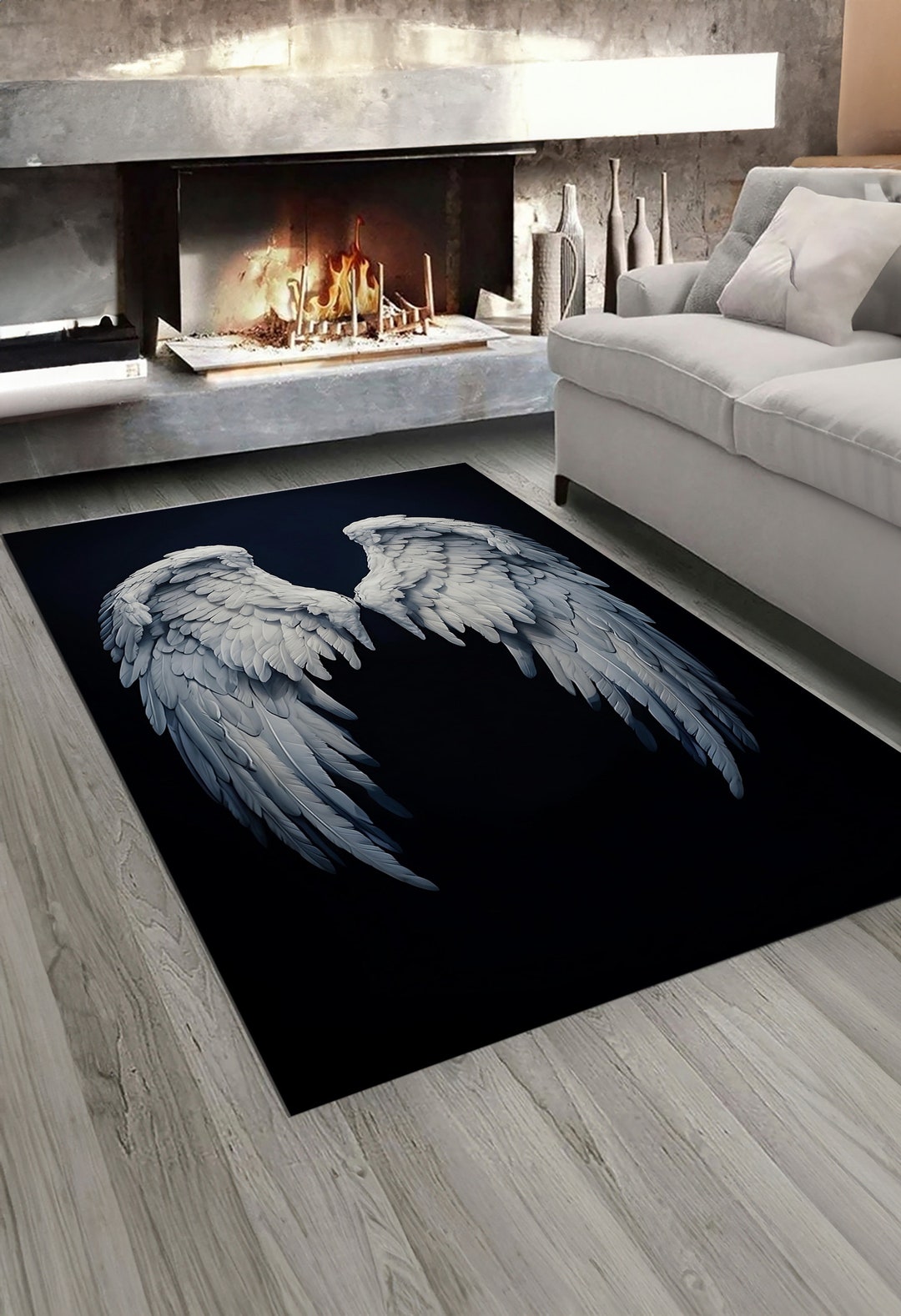 Angel Wing Design, Heavenly Rug, Modern Rug, Unique Design ...
