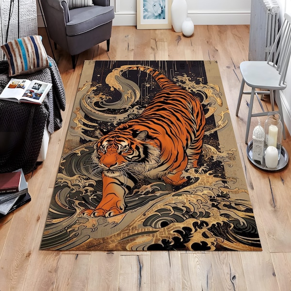 Tiger Rug - Etsy
