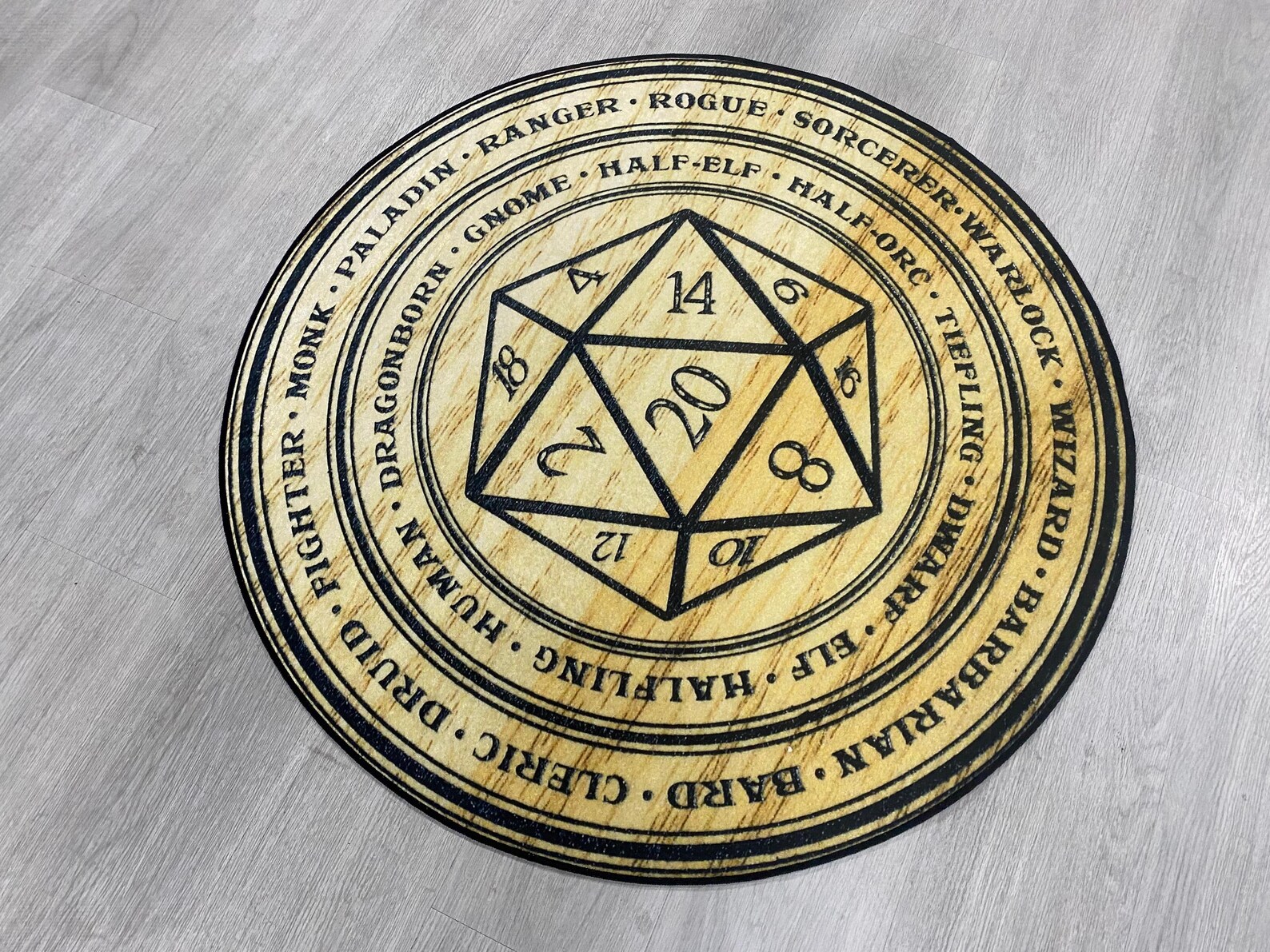 Dungeons Dragons Rug,dragon Round Rug,dnd Theme Rug,dnd Map Rug,round ...