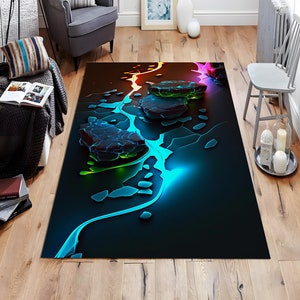 Neon Design, Homedecor, Modern Rug, Unique Design, Contemporary Rug ...