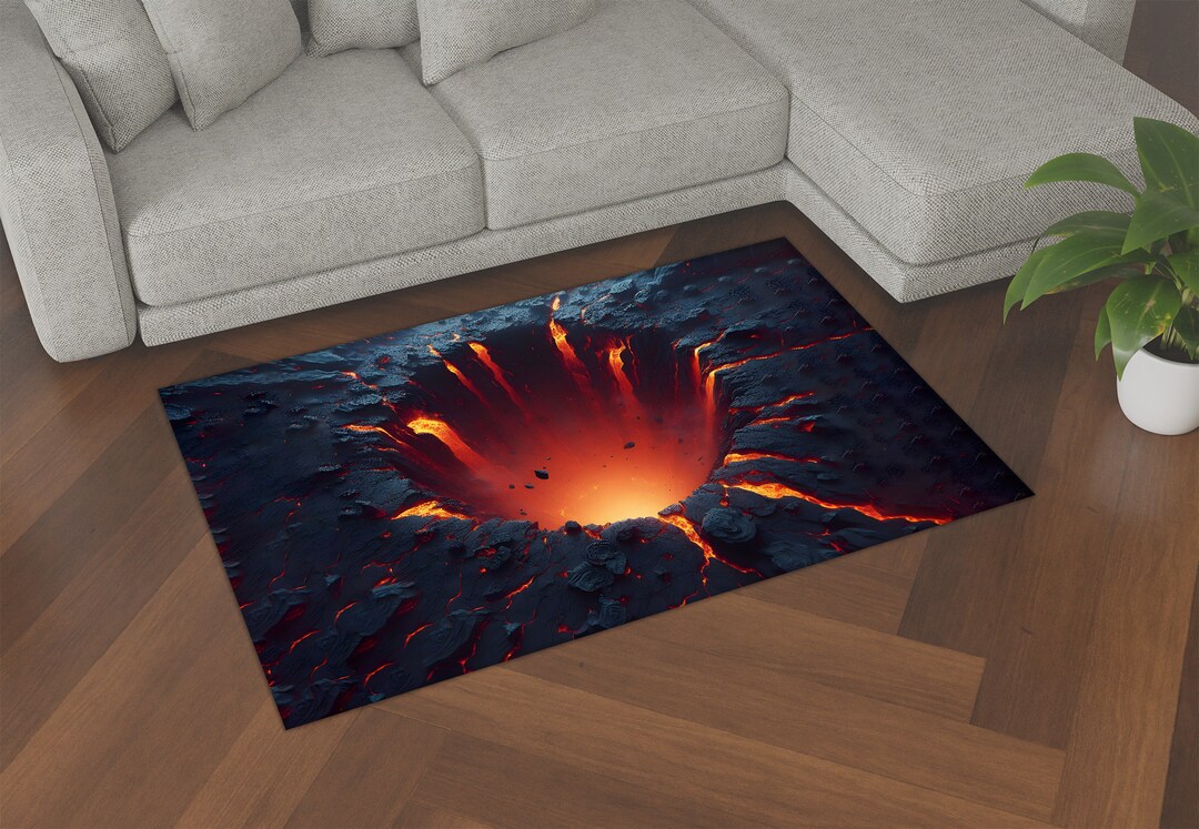 3D Rug,lava Design Rug,deep Hole Rug,3d Illusion Rug,illusion Rug ...