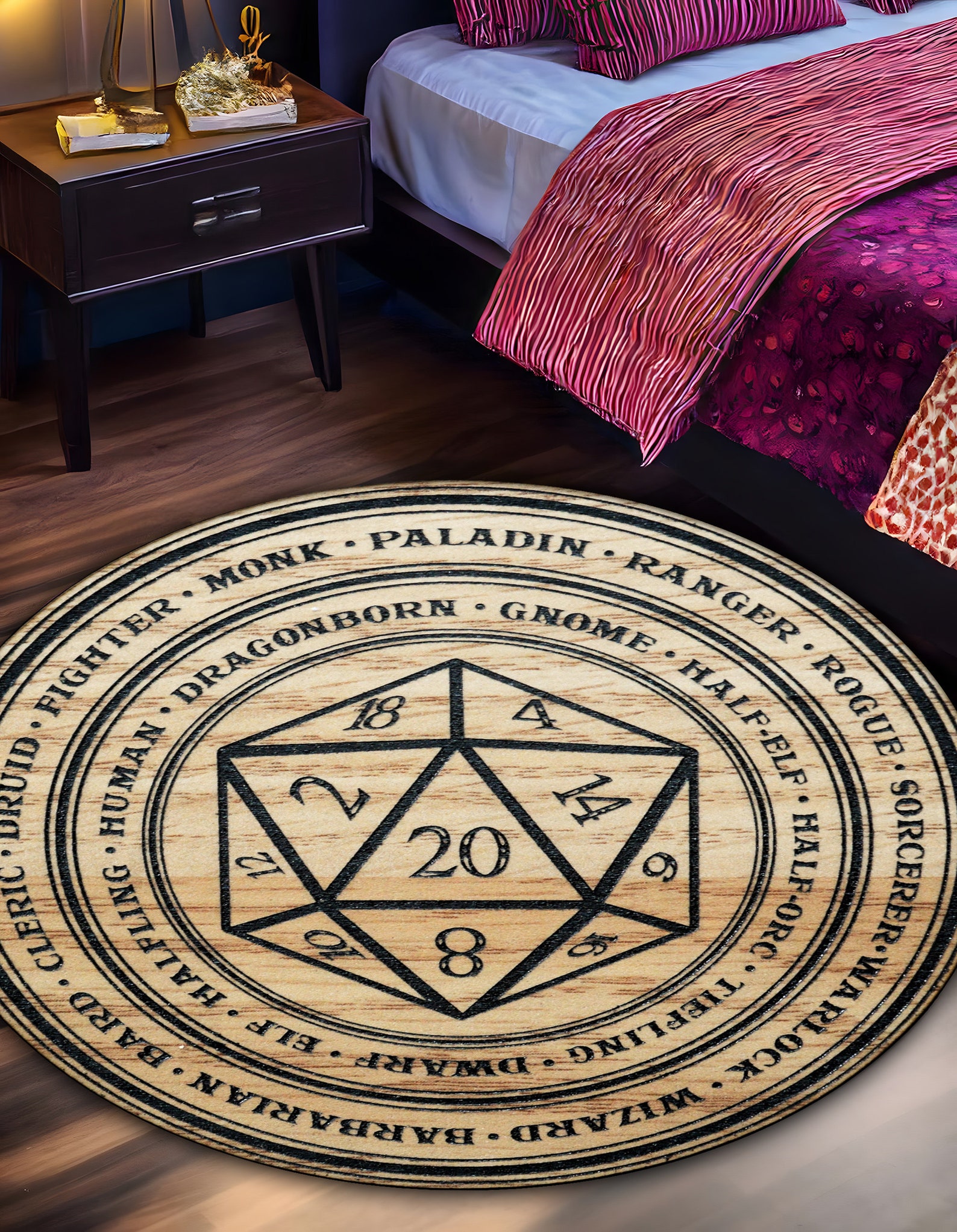 Dungeons Dragons Rug,dragon Round Rug,dnd Theme Rug,dnd Map Rug,round ...