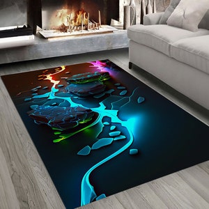 Neon Design, Homedecor, Modern Rug, Unique Design, Contemporary Rug ...