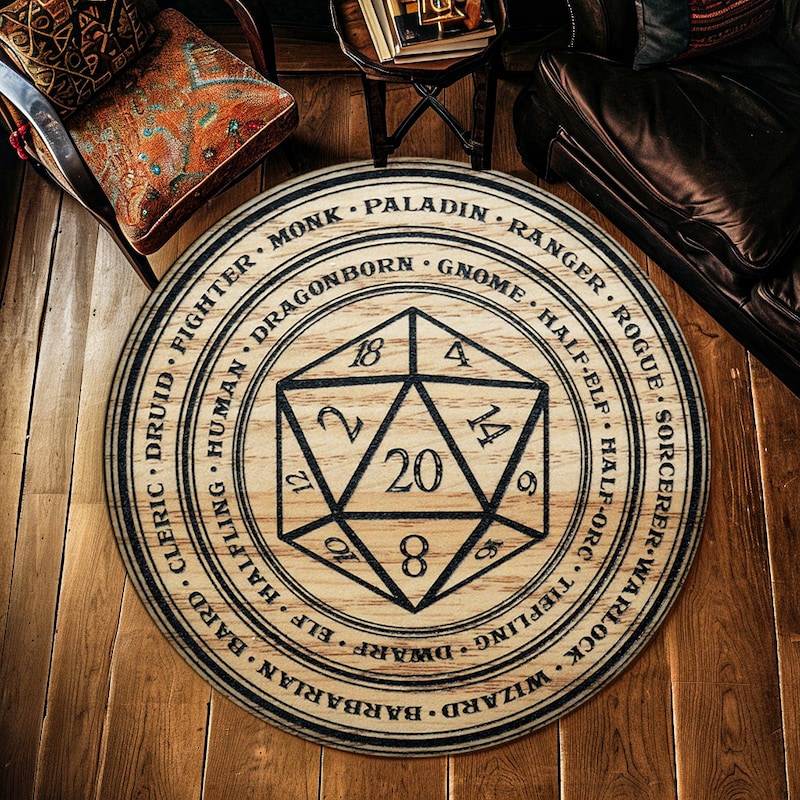 Dnd Themed Rug - Etsy UK
