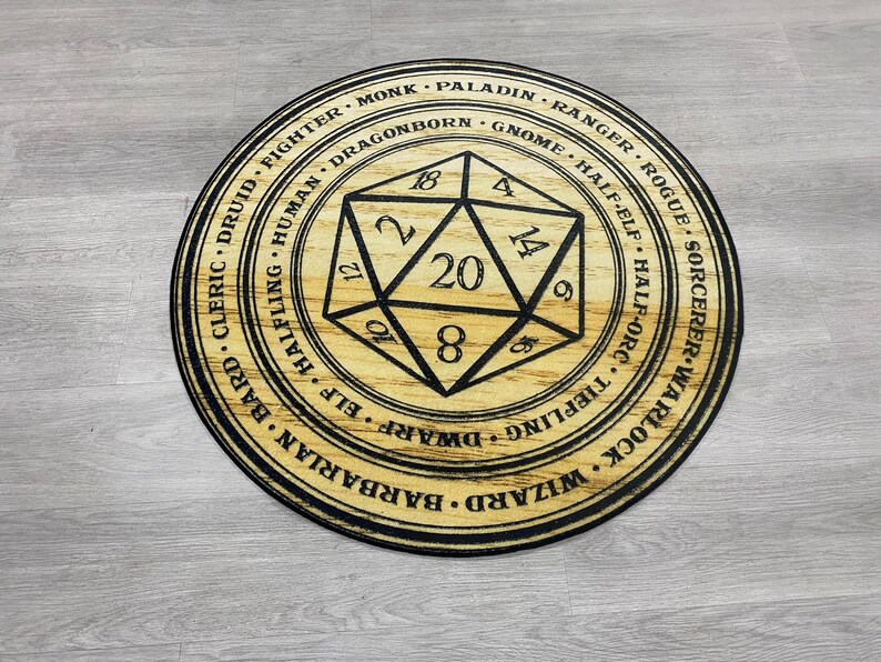 Dungeons Dragons Rug,dragon Round Rug,dnd Theme Rug,dnd Map Rug,round ...