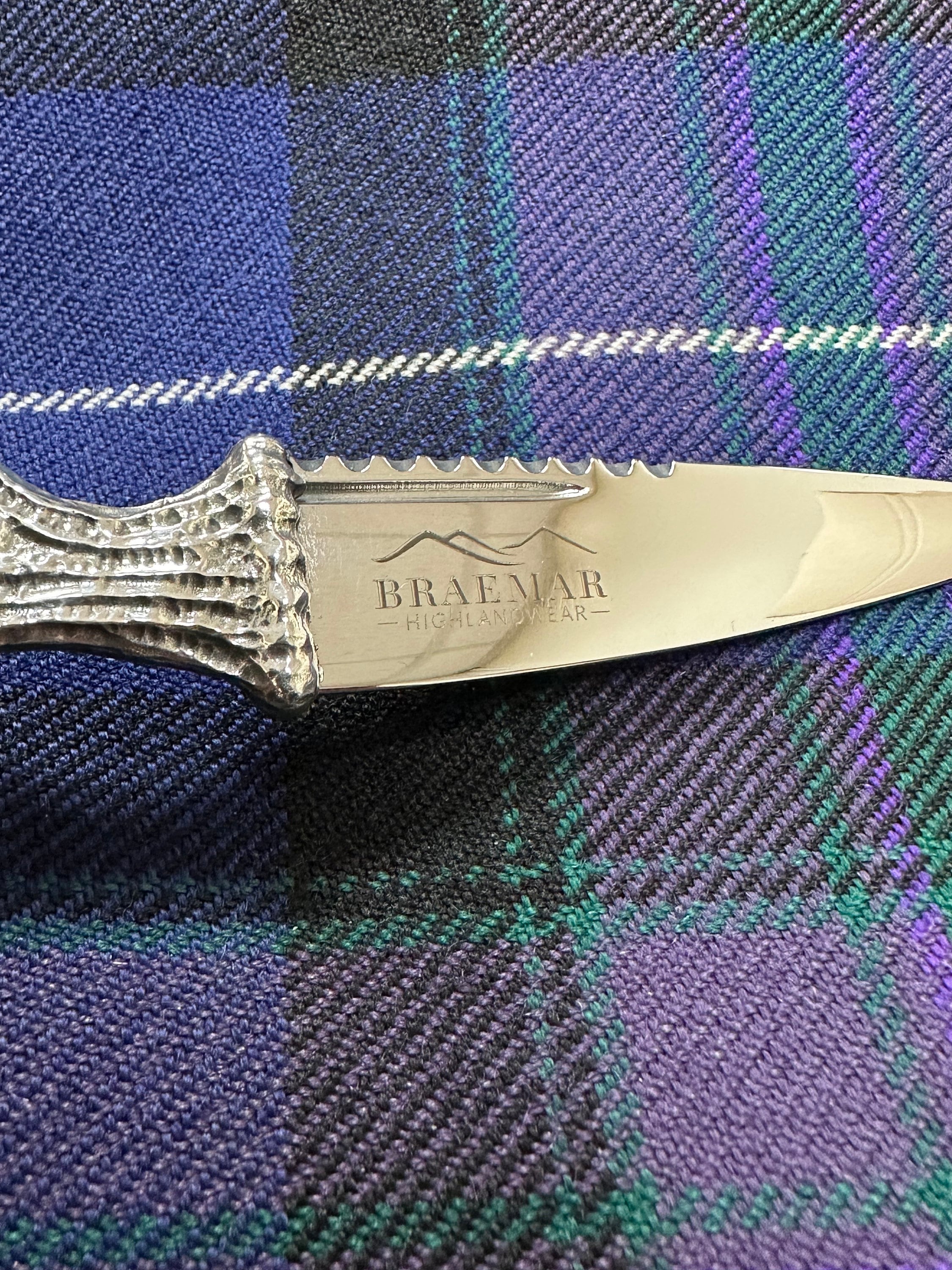 Pewter Antler Handle Sgian Dubh - Handcrafted Traditional Highland Dirk ...