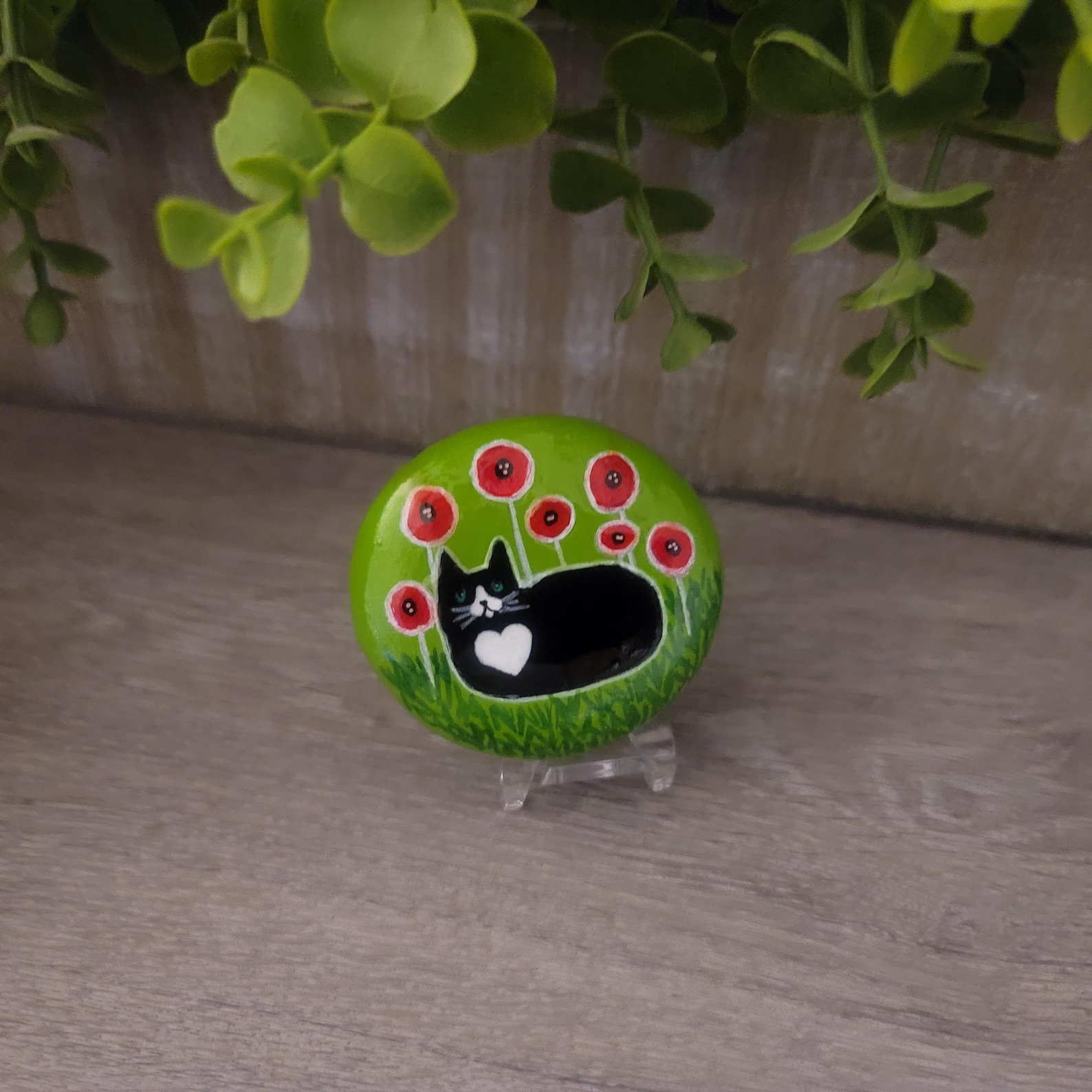 Painted Cat Rocks, Cat Lovers, Black Cats, Tuxedo Cats, Friendship ...